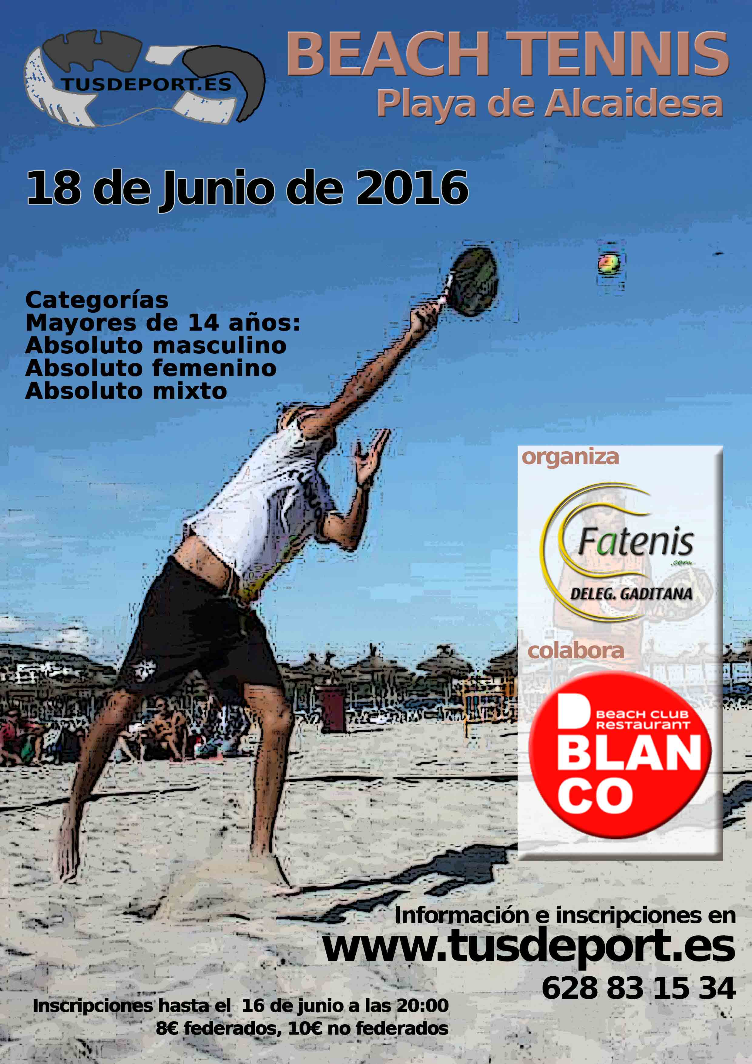 El sábado 18, tenis playa en Alcaidesa | San Roque