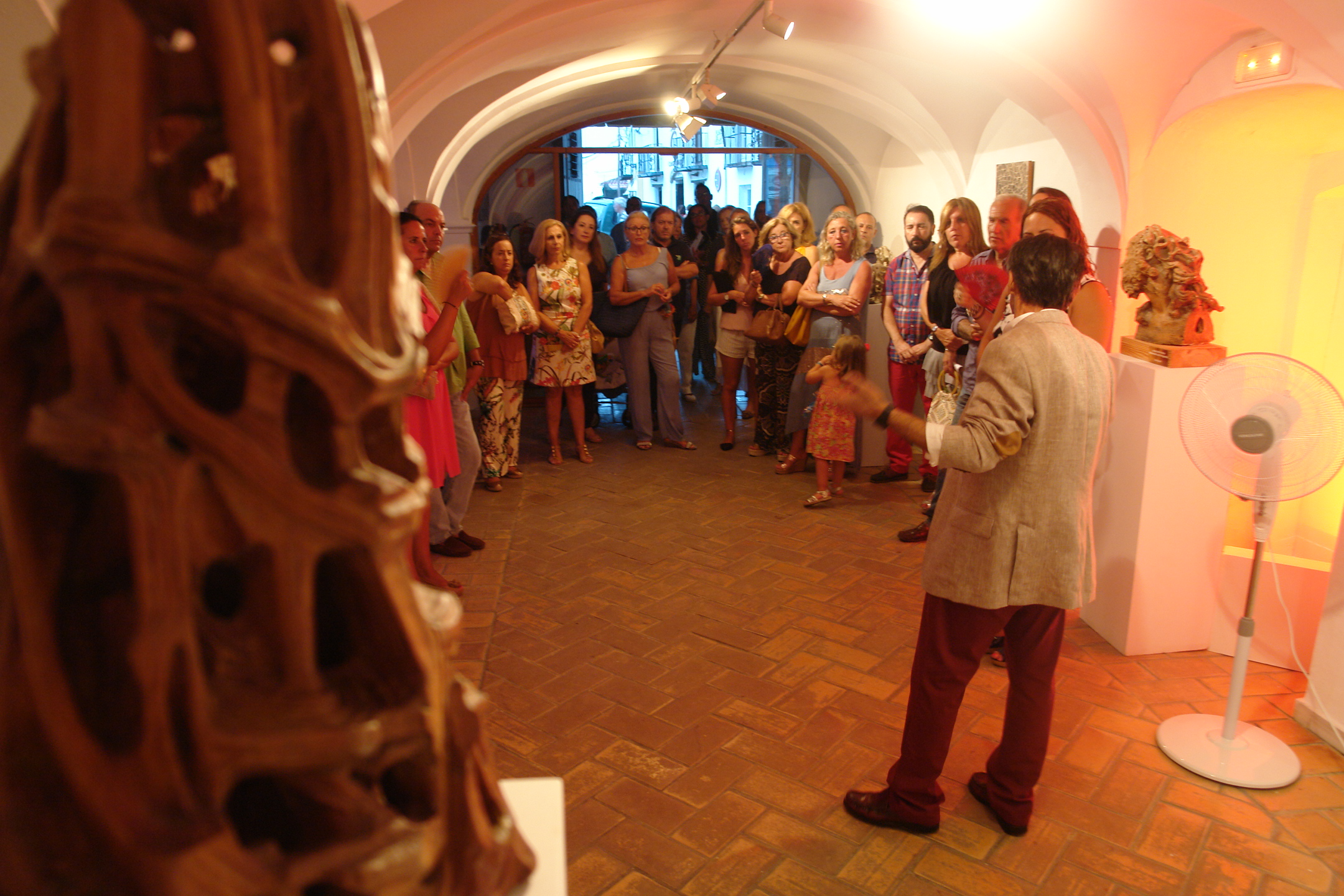 Inauguración, anoche, de la exposición “Éxodo, visiones y sueños”, de ...